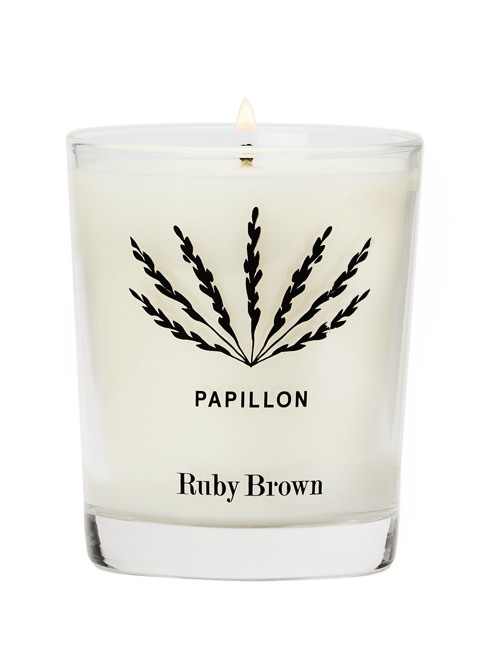 Papillon Candle – Ruby Brown
