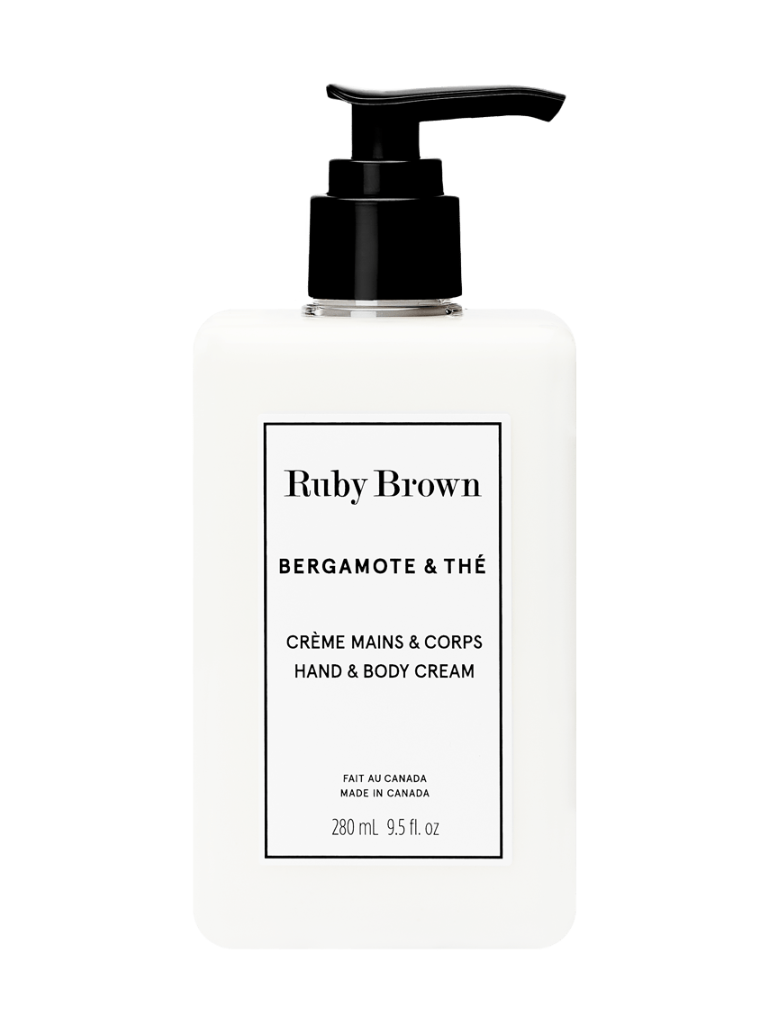 Bergamote & Thé hand and body cream - Made in Canada - Ruby Brown